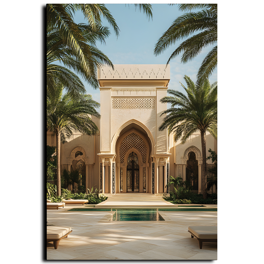 Tableau décoratif -Oasis Royale - Imprimé sur toile ou plexiglass au Maroc