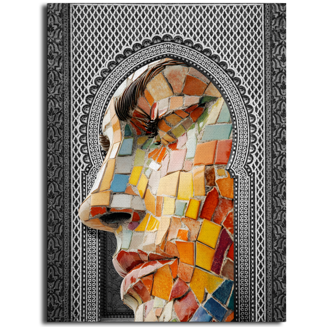 Tableau décoratif - Identité Zellij- Imprimé sur toile ou plexiglass au ...