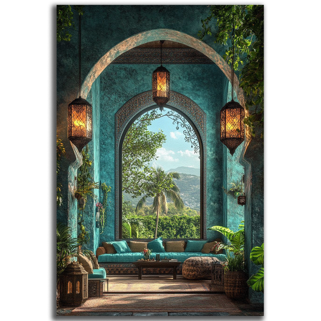 Tableau décoratif - Lumières de la Médina- Imprimé sur toile ou ...