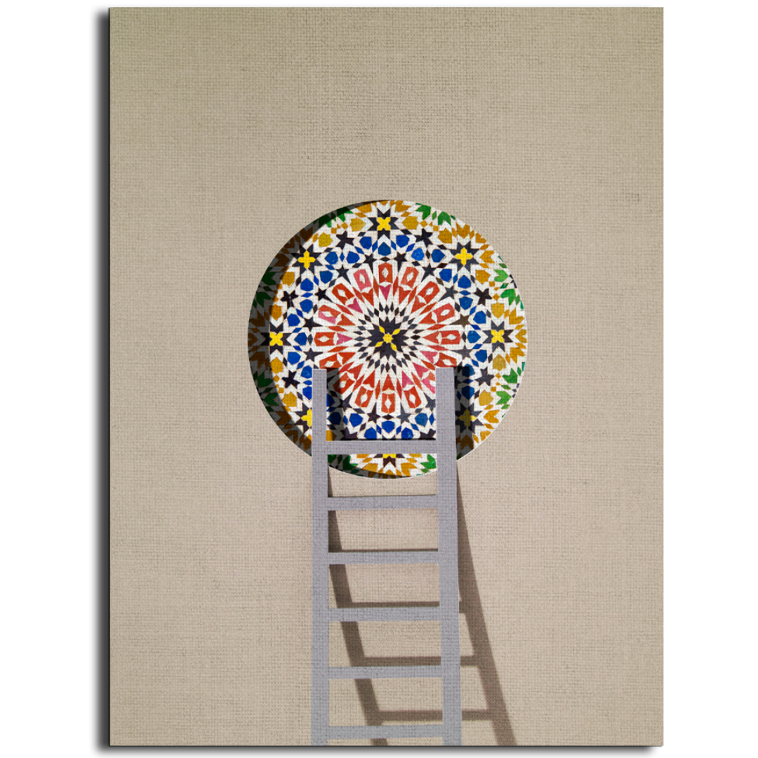 Tableau décoratif - Centre du Zellij - Imprimé sur toile ou plexiglass ...