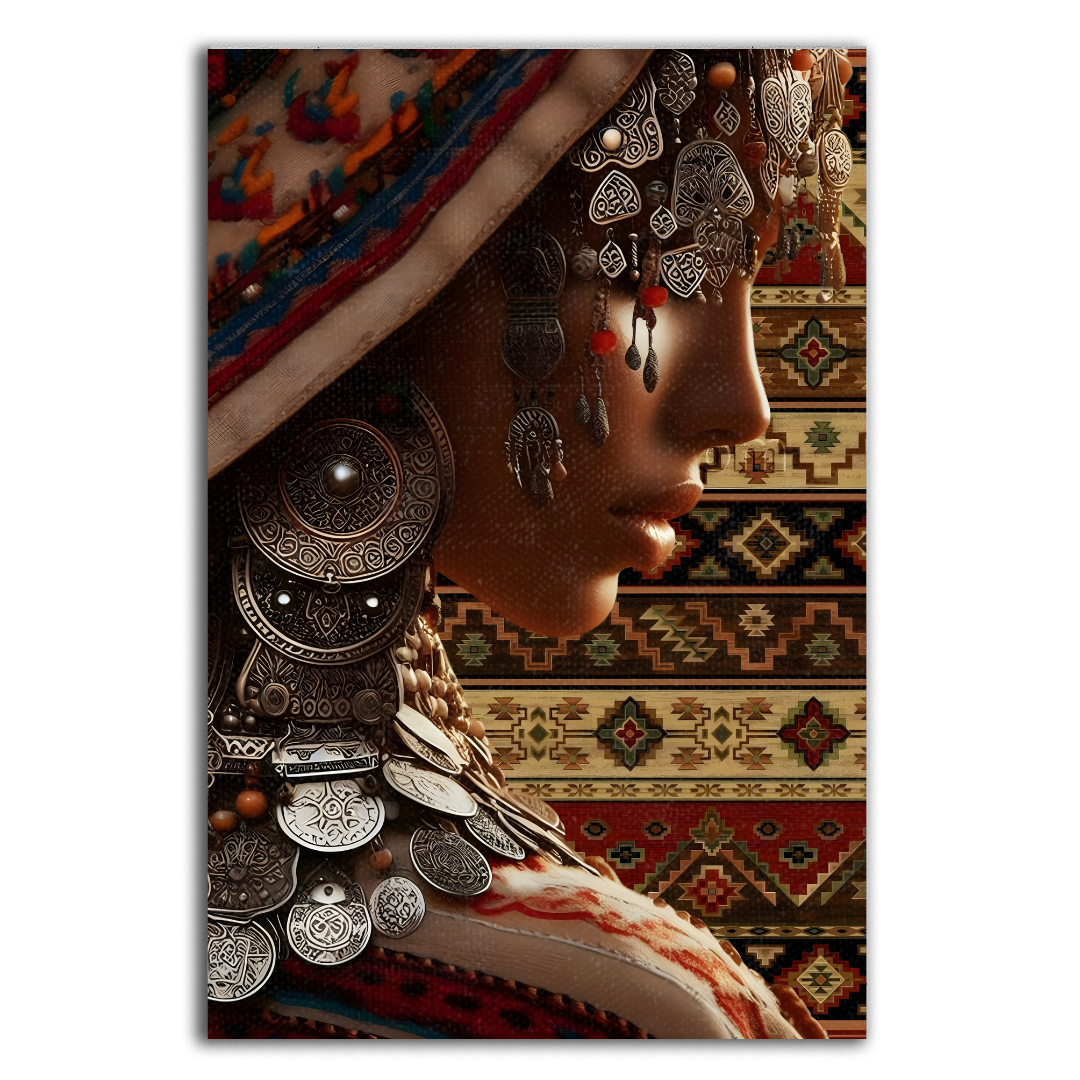 Tableau décoratif - La beauté Amazigh - Imprimé sur toile ou plexiglass ...