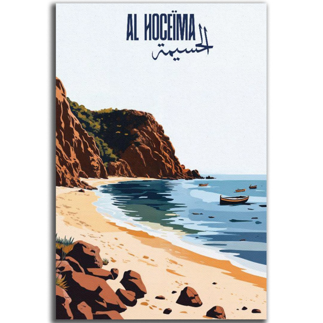 Tableau décoratif - Al houceima Ville - Imprimé sur toile ou plexiglass ...