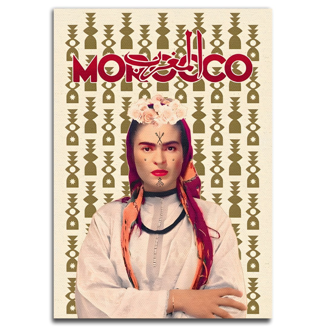 Tableau décoratif - Farida Marocaine - Imprimé sur toile ou plexiglass ...