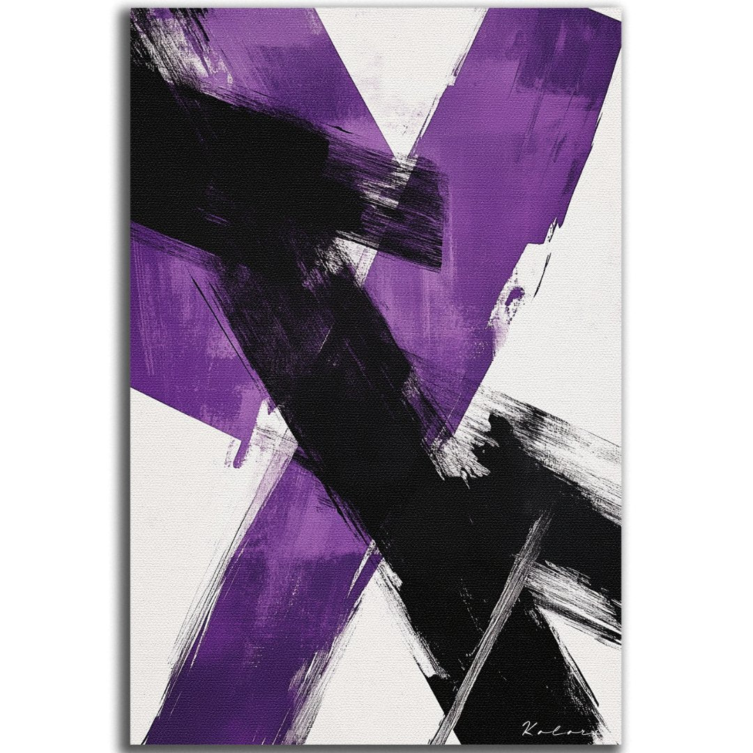 Decorative painting - Fusion Violet - Printed on canvas or plexiglass ...