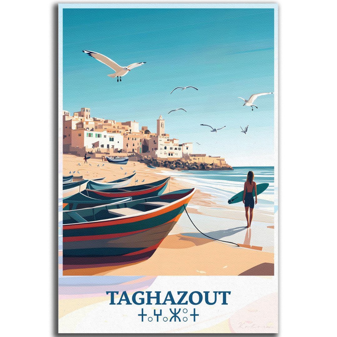 Tableau décoratif - Taghazout - Imprimé sur toile ou plexiglass au Maroc