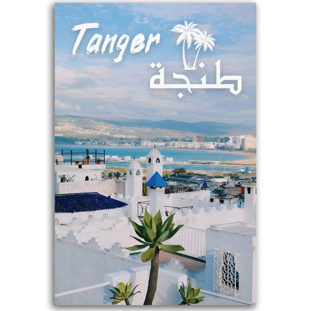 Tableau décoratif - Tanger Ville - Imprimé sur toile ou plexiglass au Maroc