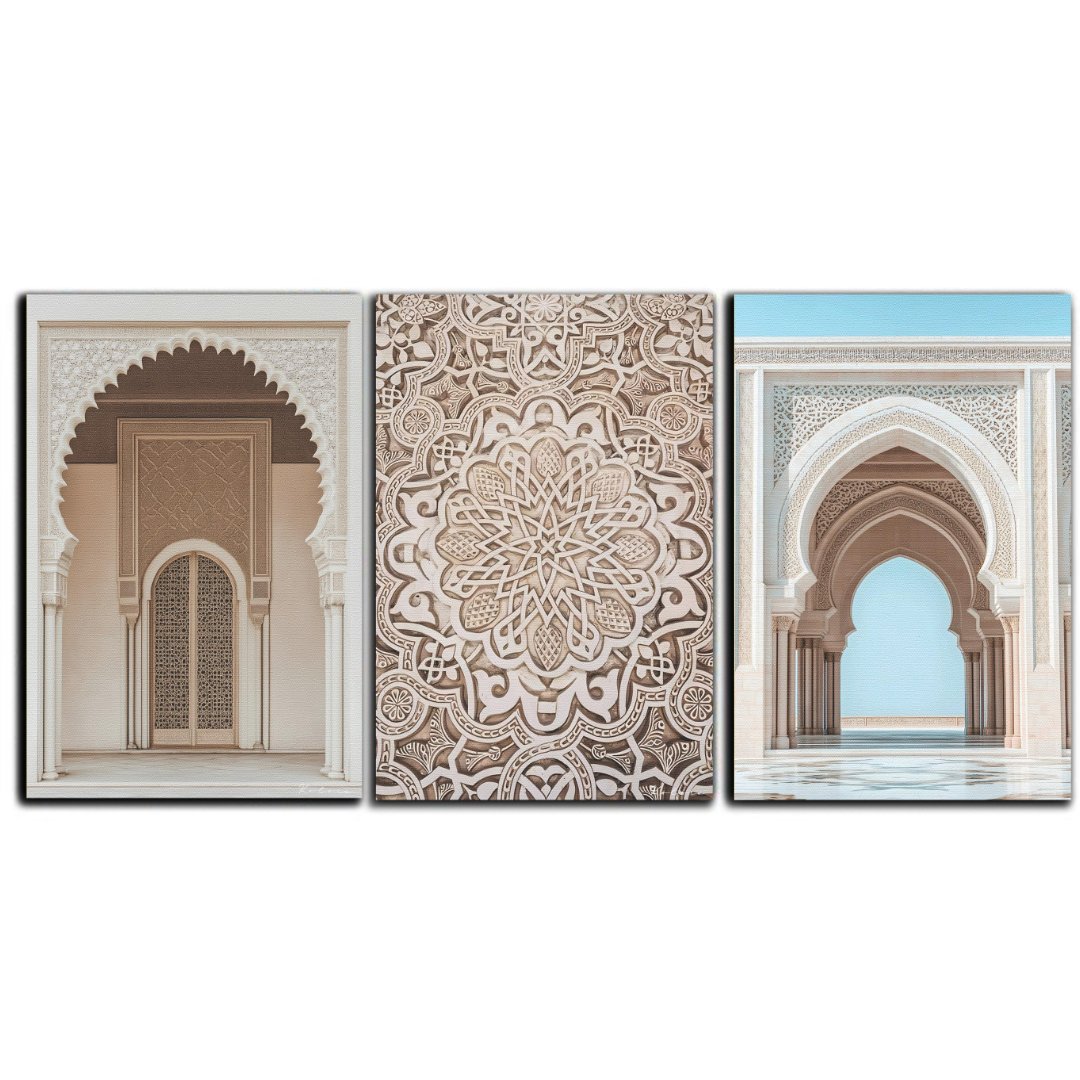 Tableaux décoratifs Pack - Trio de la majesté marocaine - Imprimé sur ...